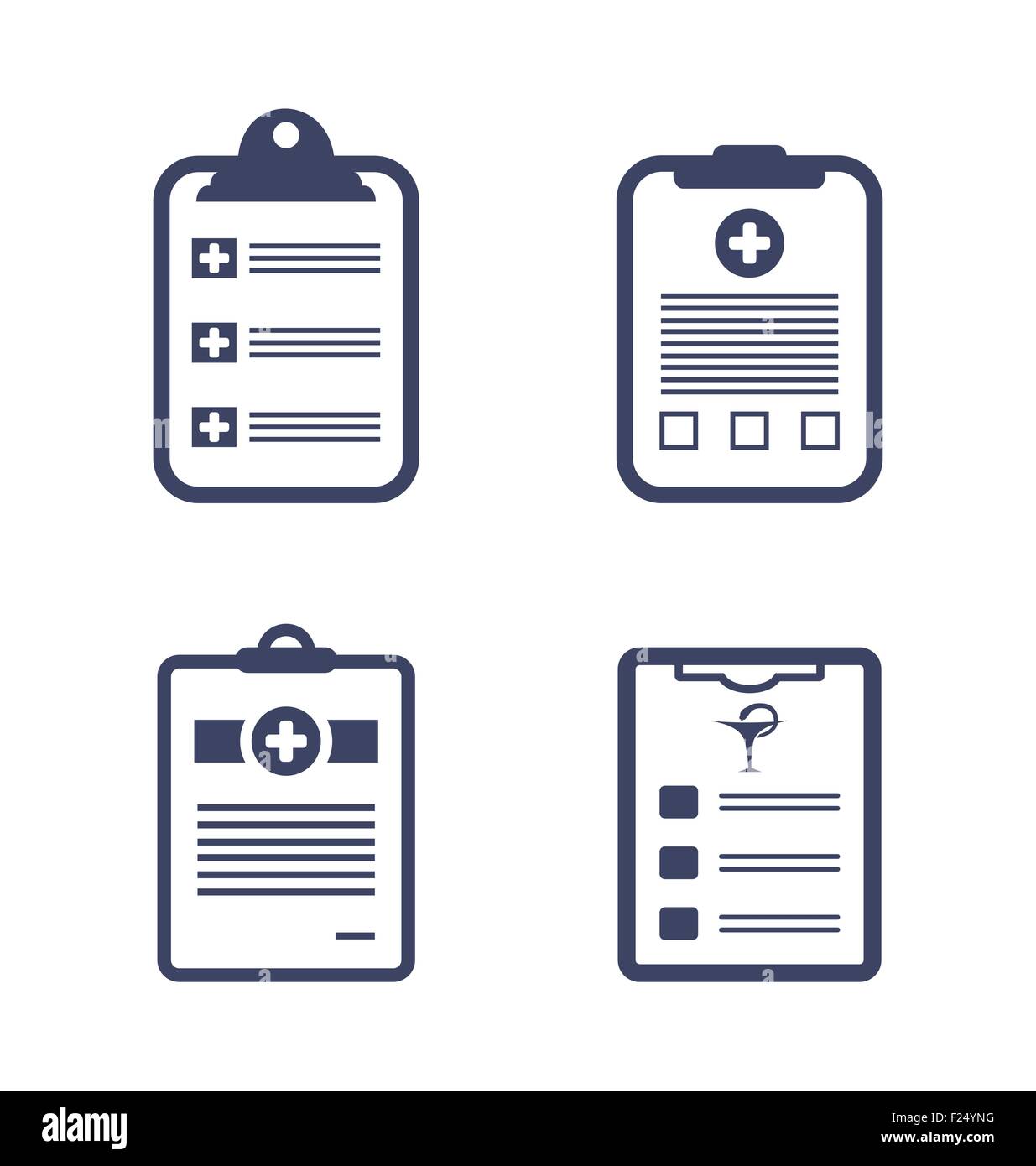 Medical card report icon Cut Out Stock Images & Pictures - Alamy