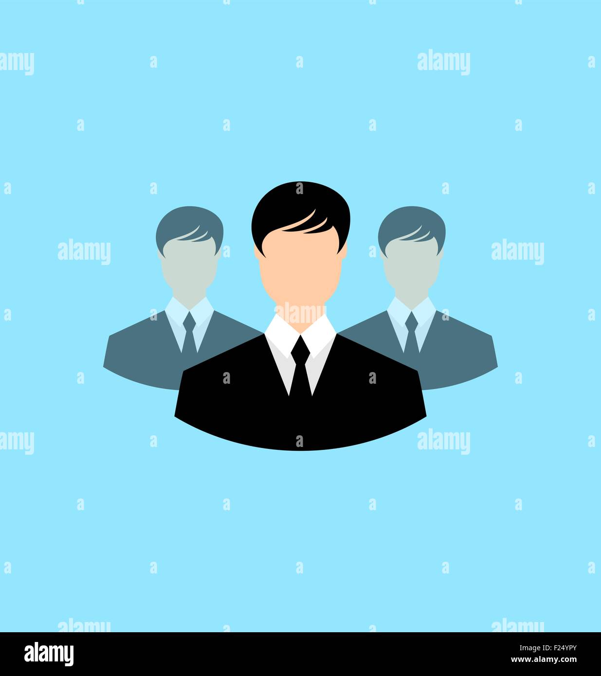 Avatar set front portrait office employee team for web design ap Stock ...