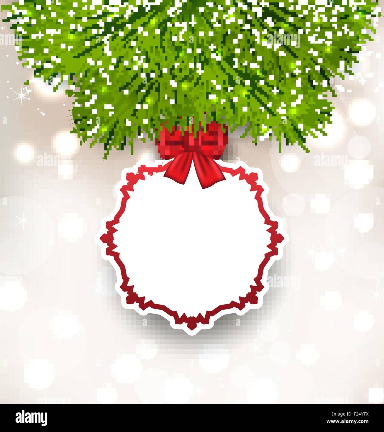 Glowing background with Christmas card Stock Vector Image & Art - Alamy