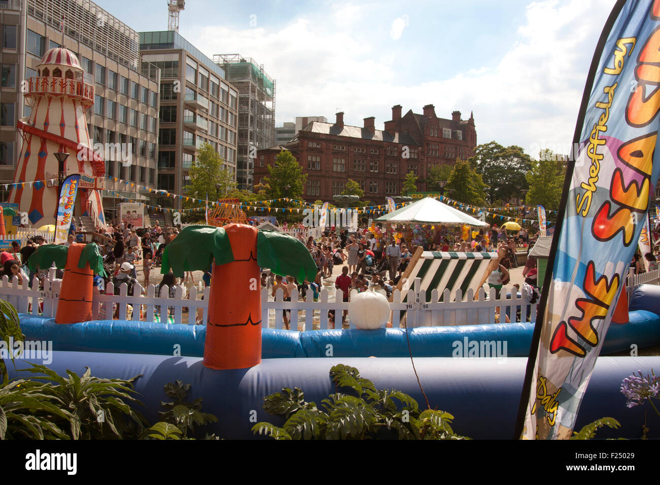 Sheffield by the seaside festival in the Millenium Gardens, South ...