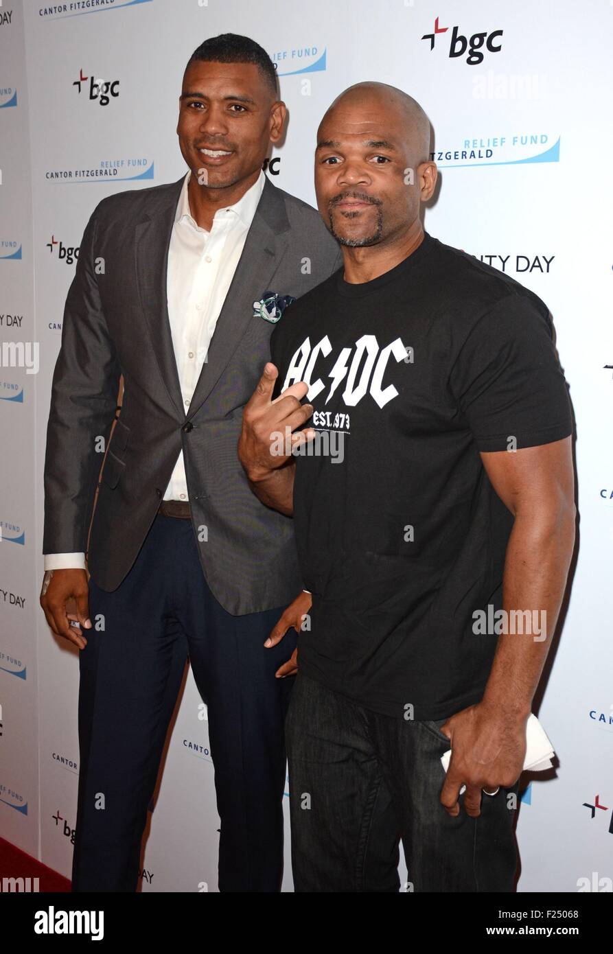 New York, NY, USA. 11th Sep, 2015. Allan Houston, NY Knicks. Darryl DMC ...