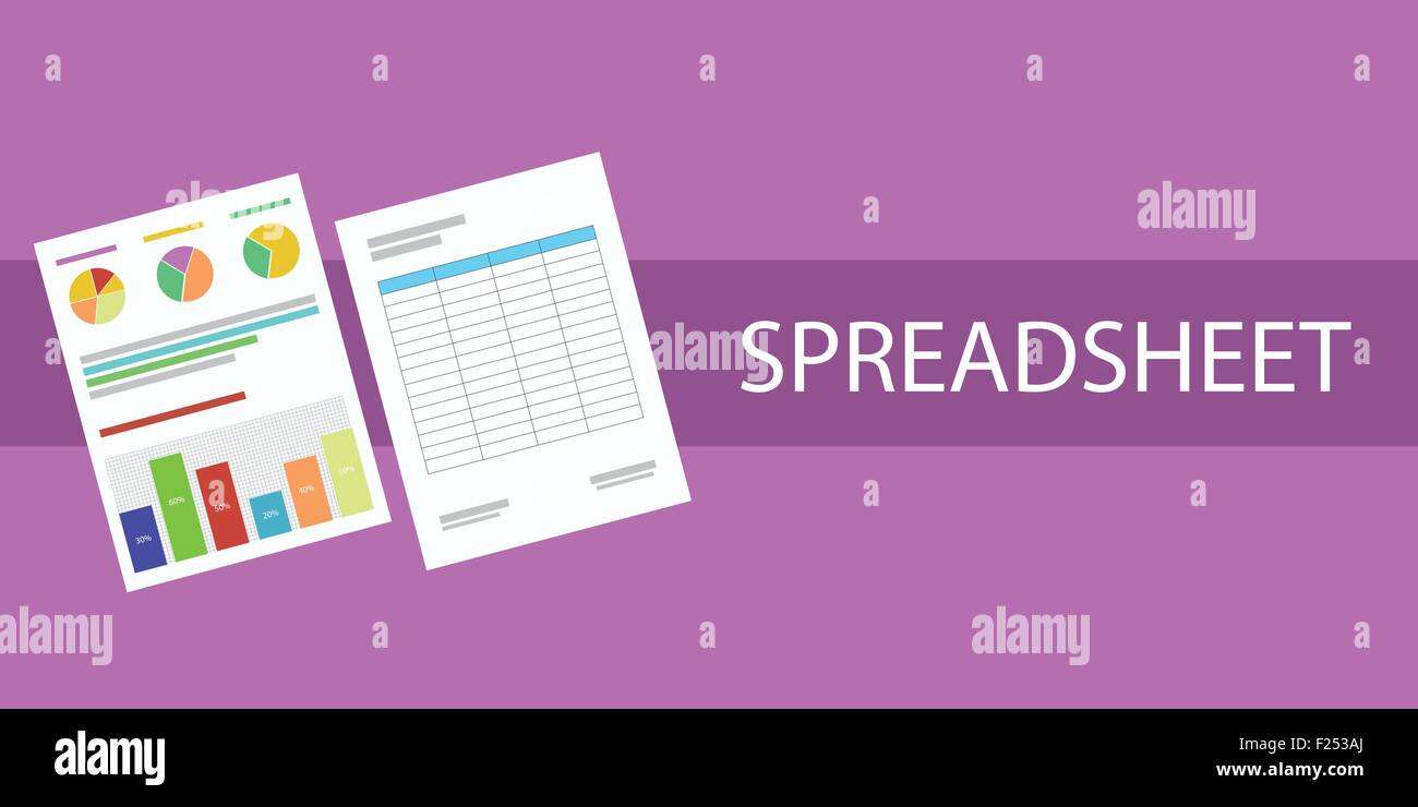 Spreadsheet background Stock Vector Images - Alamy
