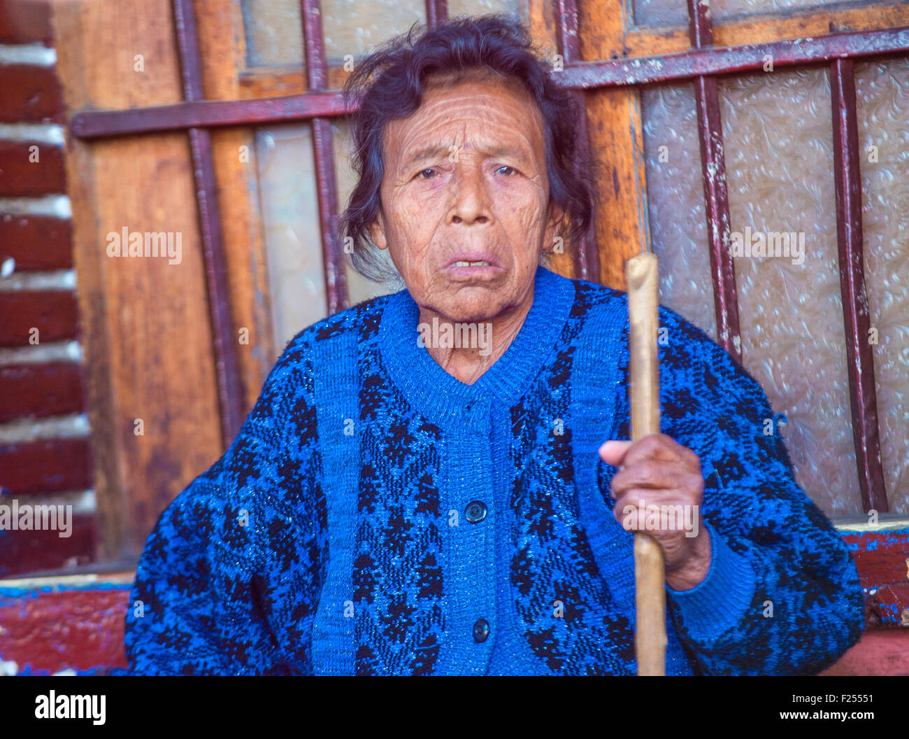 Portrait of Guatemalan woman in the Chichicastenango Market Stock Photo ...
