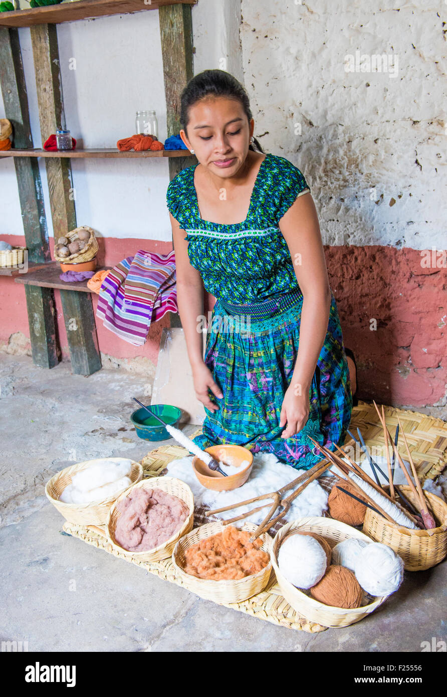 Traditional guatemalan weaving hi-res stock photography and images - Alamy