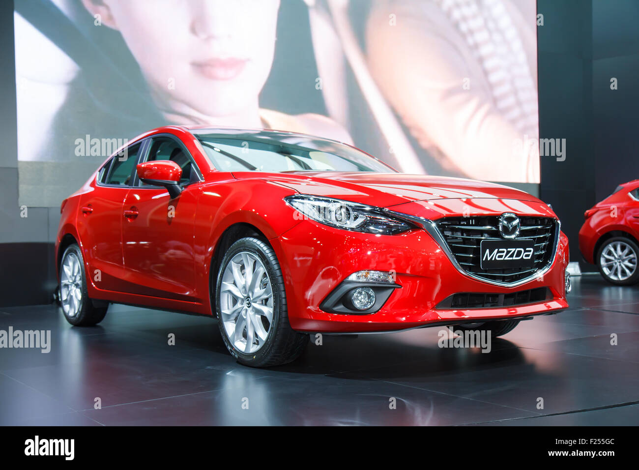 BANGKOK - MARCH 30: Mazda 3 car on display at The 35th Bangkok ...