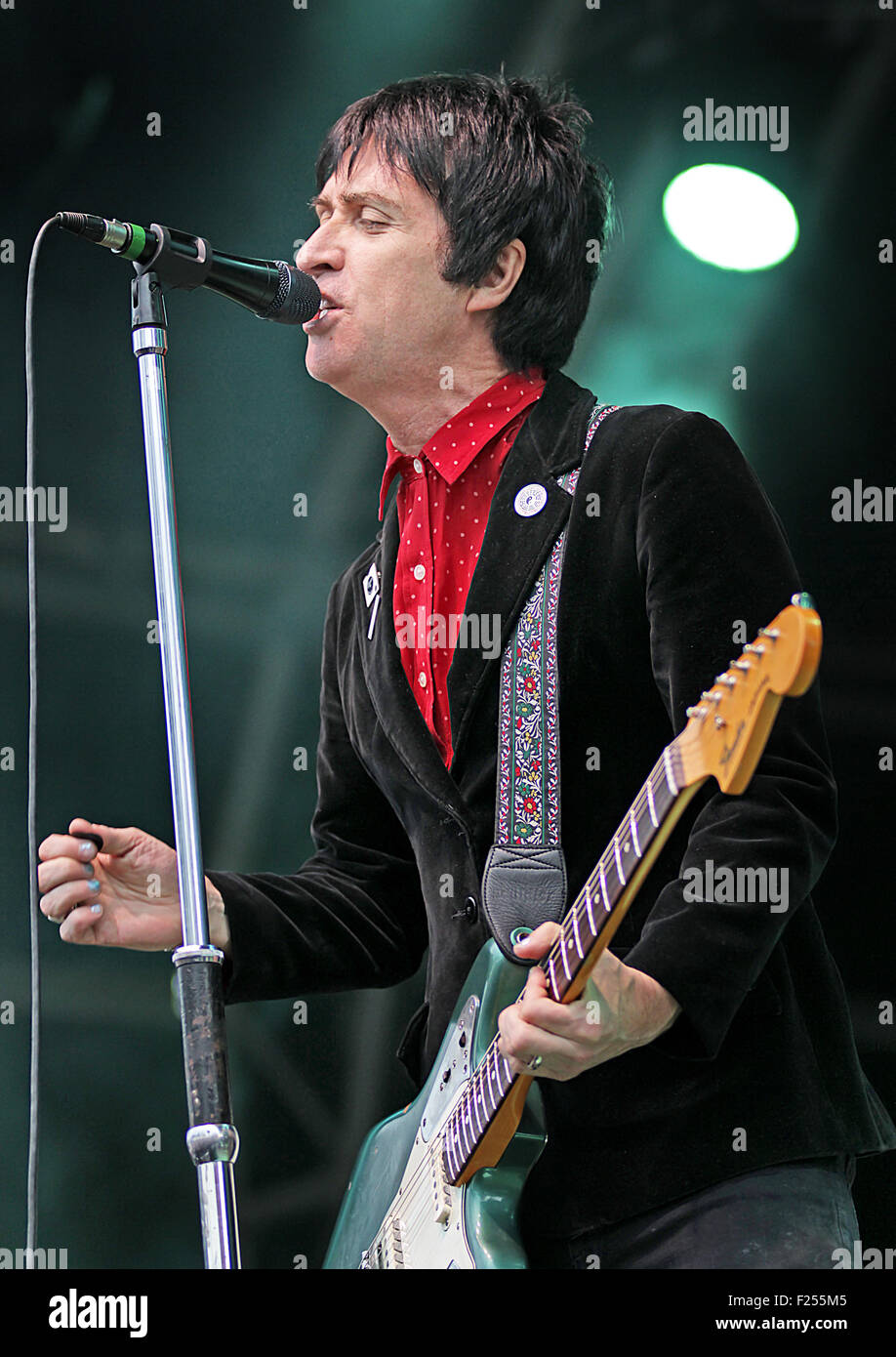 Johnny Marr performing at Manchester Castlefield Bowl for 'Summer In ...