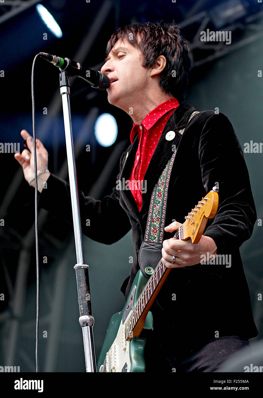 Johnny Marr performing at Manchester Castlefield Bowl for 'Summer In ...
