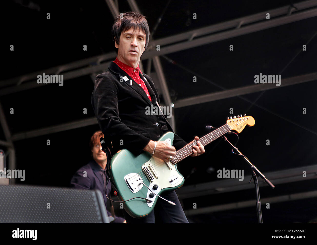 Johnny Marr performing at Manchester Castlefield Bowl for 'Summer In ...