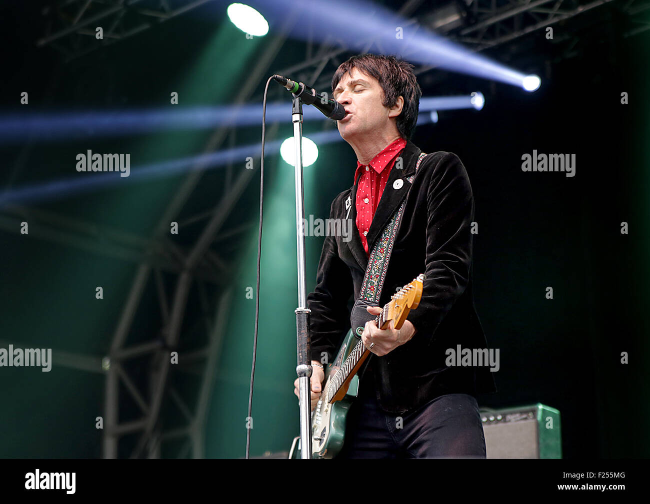 Johnny Marr performing at Manchester Castlefield Bowl for 'Summer In ...