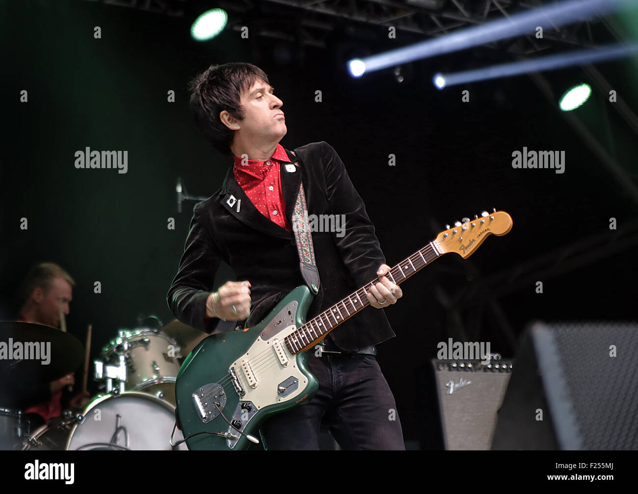 Johnny Marr performing at Manchester Castlefield Bowl for 'Summer In ...