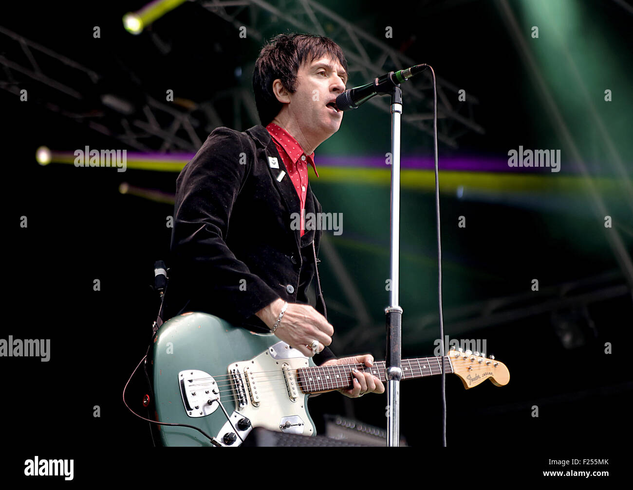 Johnny Marr performing at Manchester Castlefield Bowl for 'Summer In ...