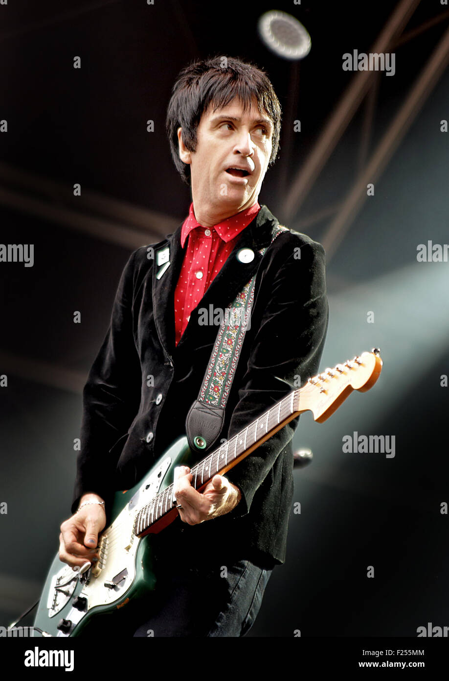 Johnny Marr performing at Manchester Castlefield Bowl for 'Summer In ...