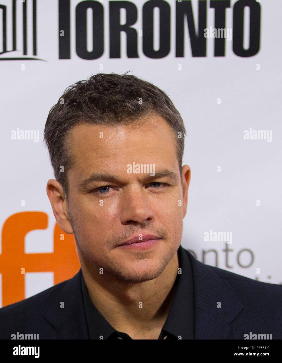 Toronto, Canada. 11th Sep, 2015. Actor Matt Damon poses for photos ...