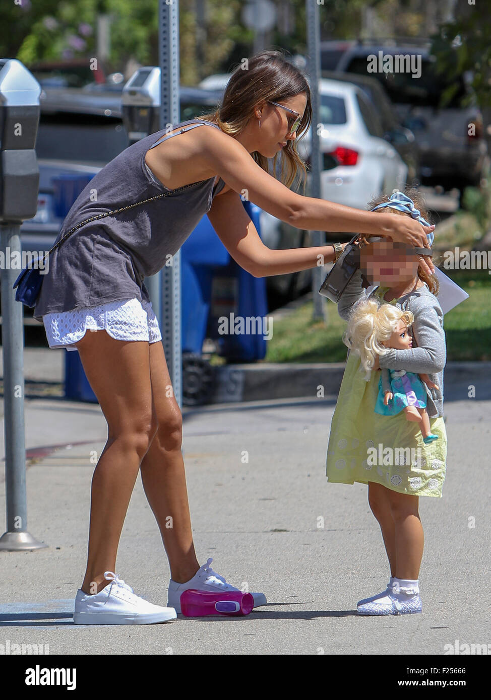 Jessica Alba and her husband Cash Warren with their daughter Haven out ...