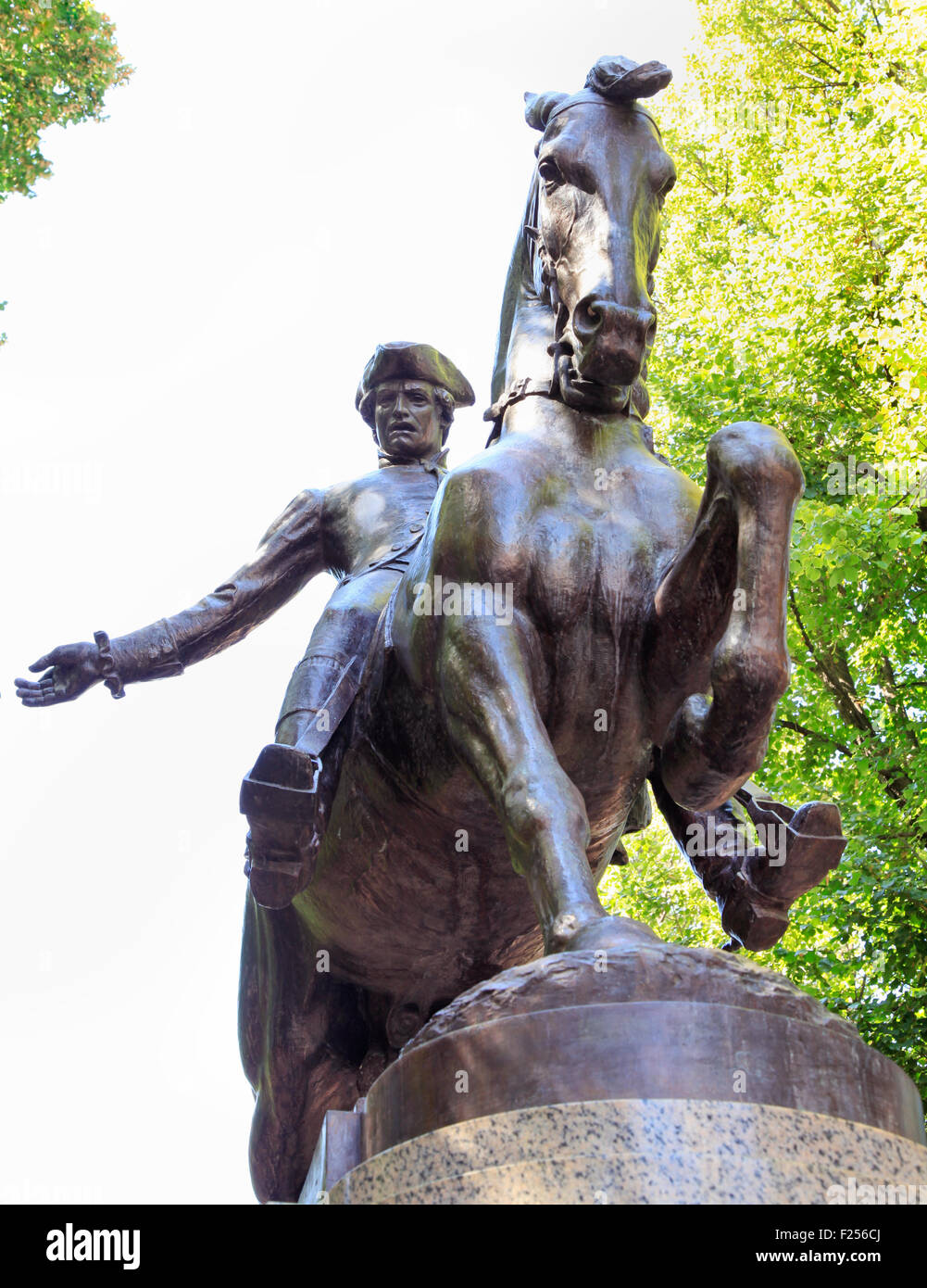 Paul Revere Statue Silhouette