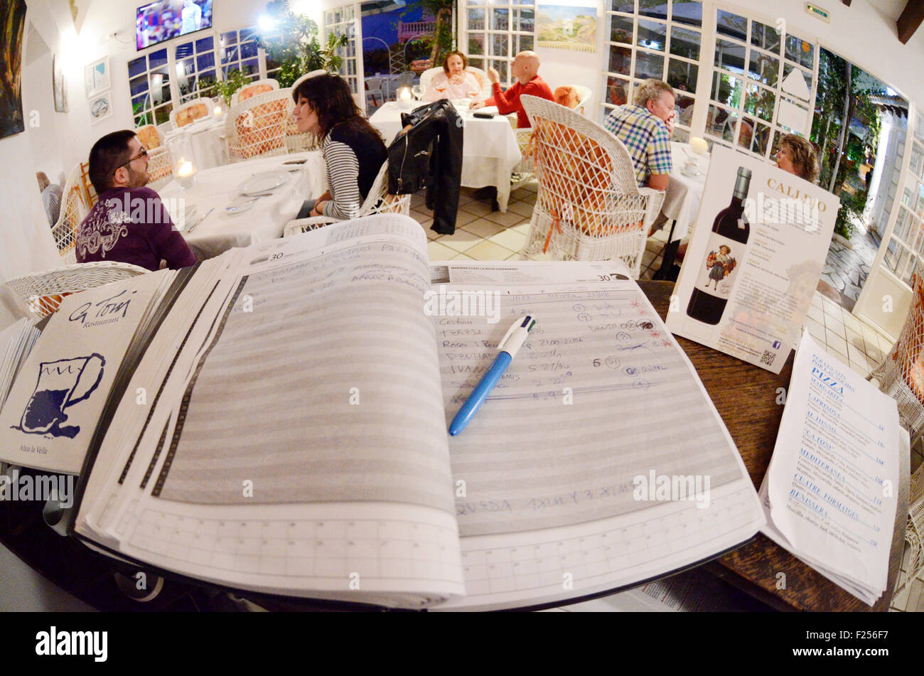 Reservation book restaurant hi-res stock photography and images - Alamy