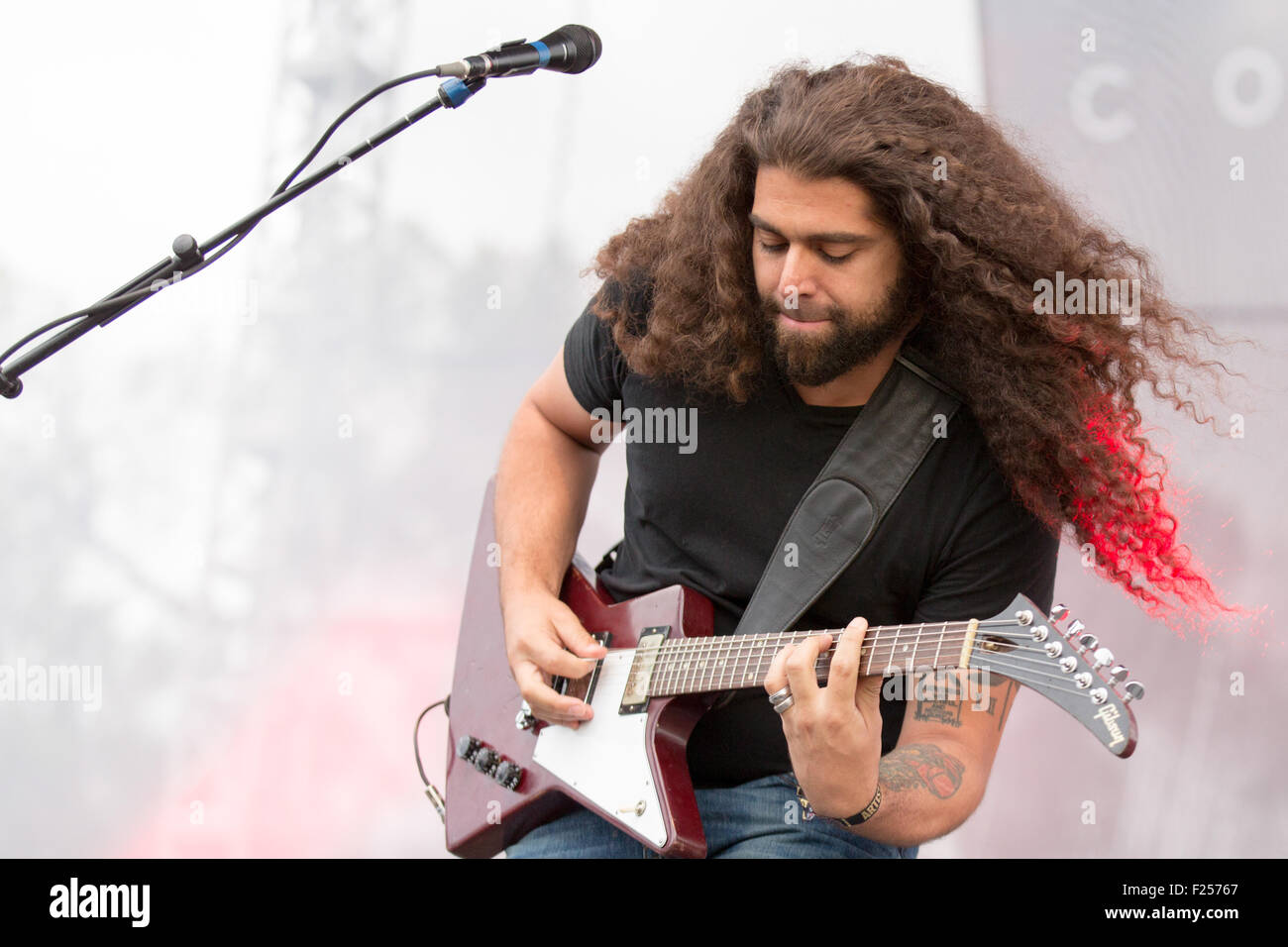 Claudio sanchez of coheed and cambria hi-res stock photography and ...