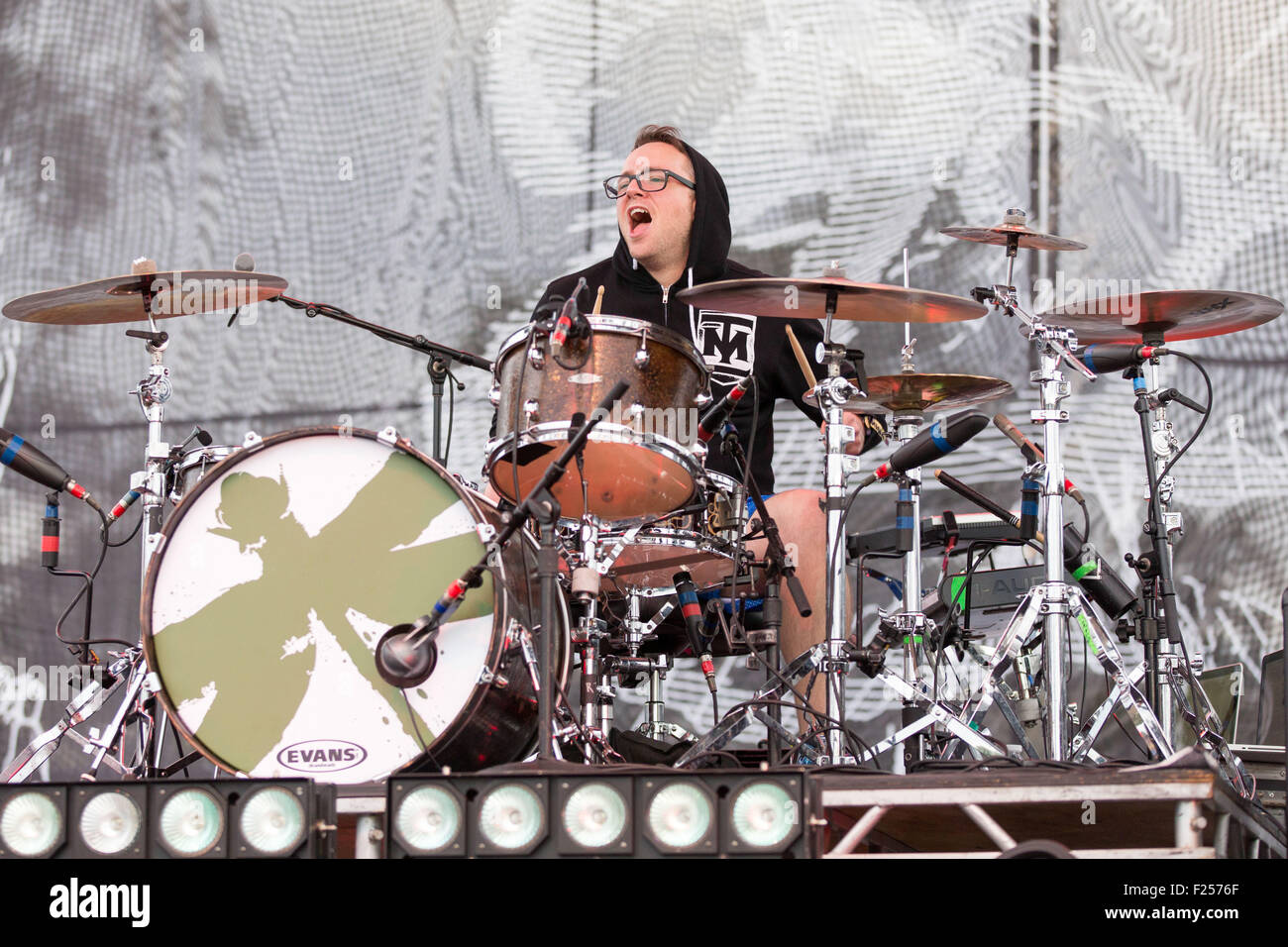 Chicago, Illinois, USA. 11th Sep, 2015. Drummer JOSH EPPARD of Coheed ...