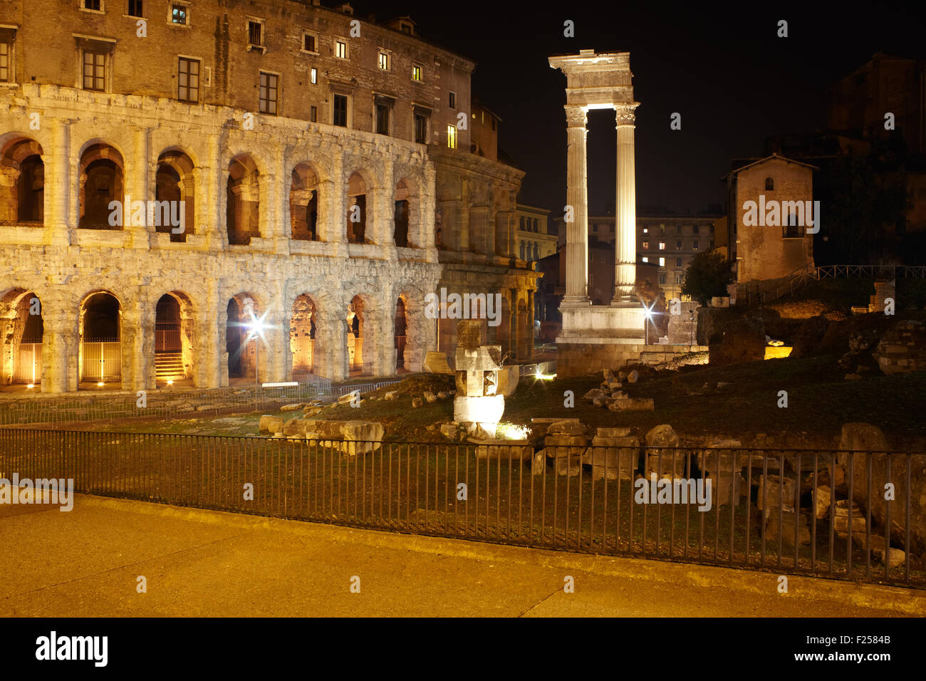 Theatre of Marcellus and Temple of Apollo Sosianus in Rome - Italy ...