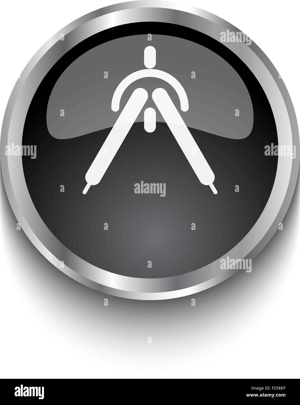Button compass Stock Vector Images - Alamy