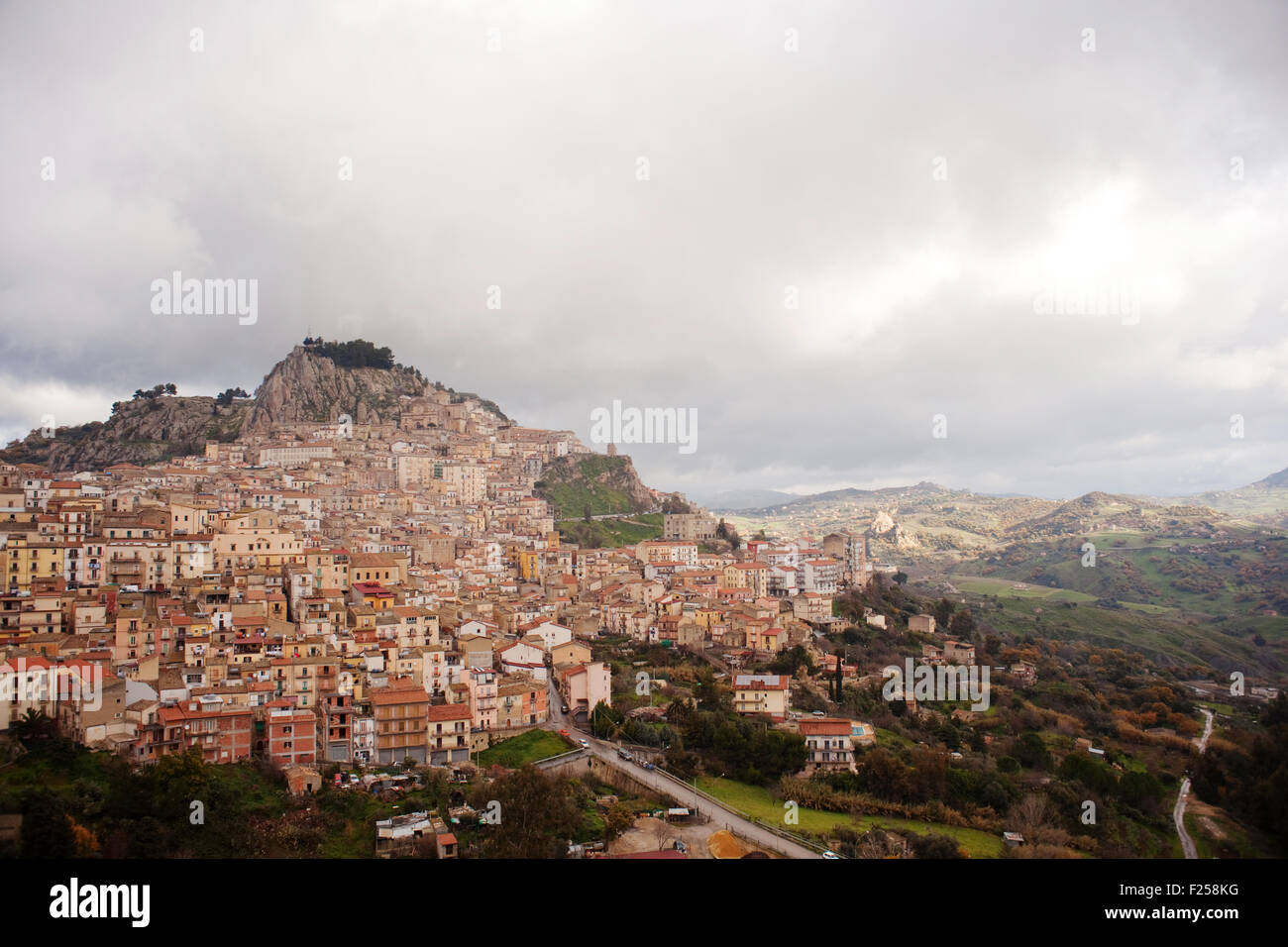 View of Nicosia, Sicily - Italy Stock Photo - Alamy
