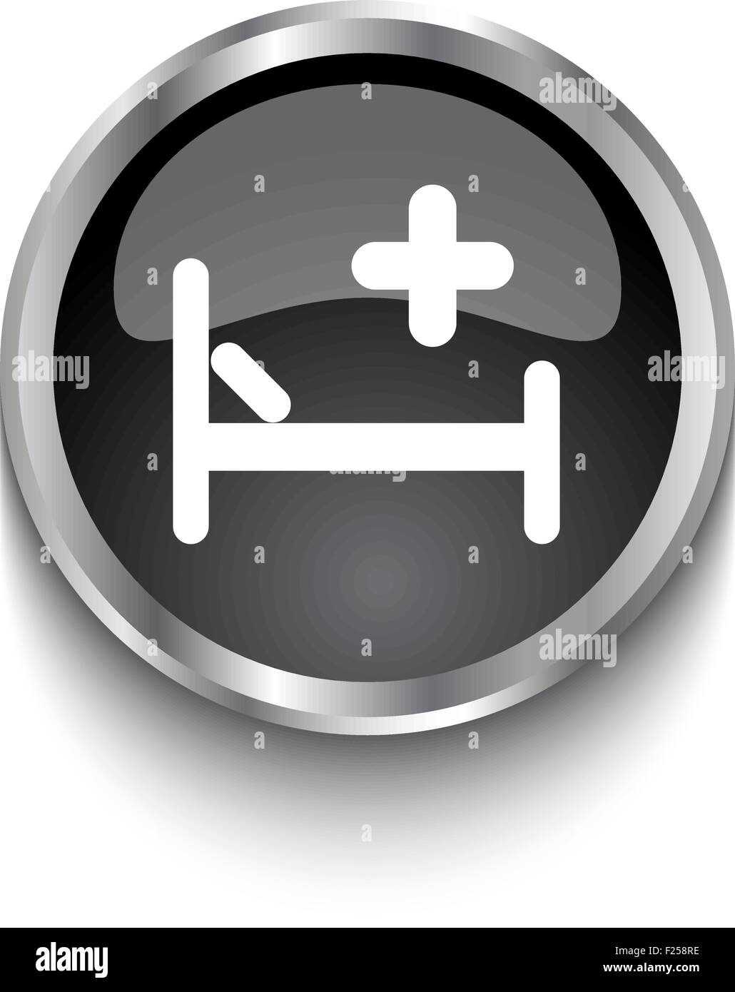 Hospital bed symbol hi-res stock photography and images - Alamy