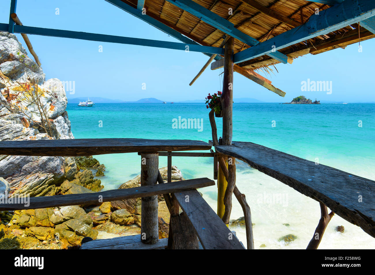 Mini bar on the beach at Khai Nok island, Phang Nga, Thailand Stock ...