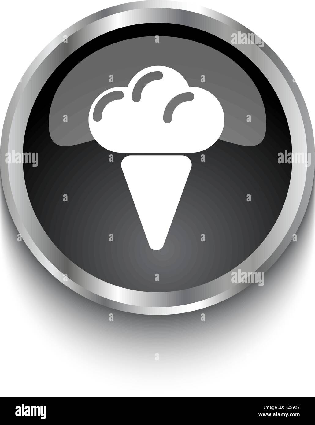 Ice cream black background Stock Vector Images - Alamy