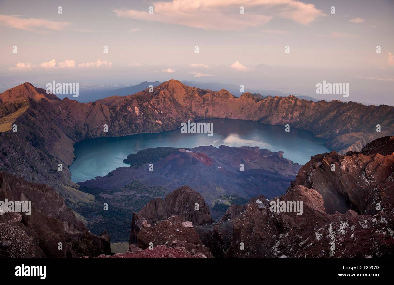 Indonesia, Sunda islands, Lombok, Gunung Rinjani National Park, Segara ...