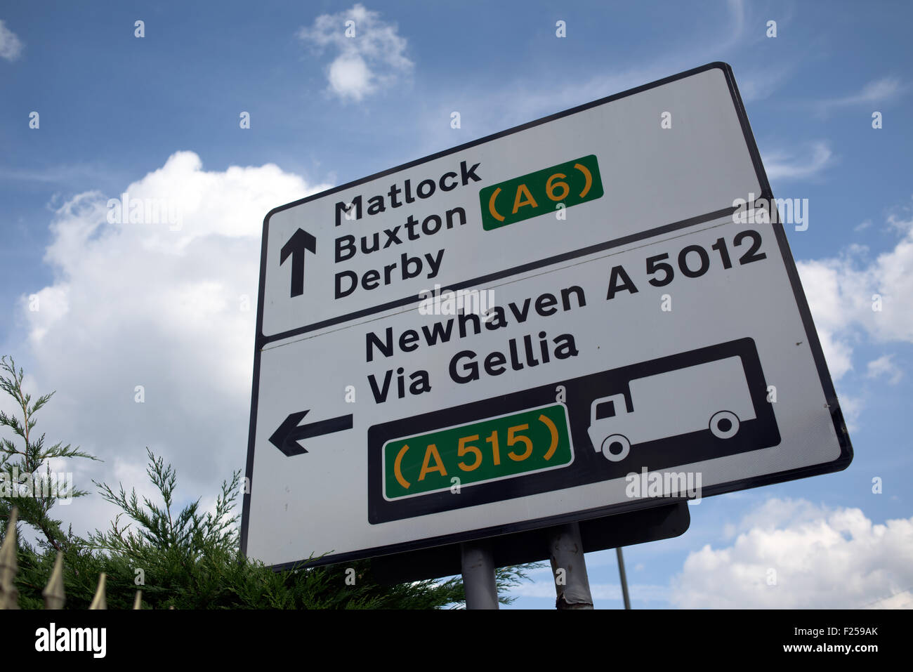 A6 Road Sign High Resolution Stock Photography and Images - Alamy