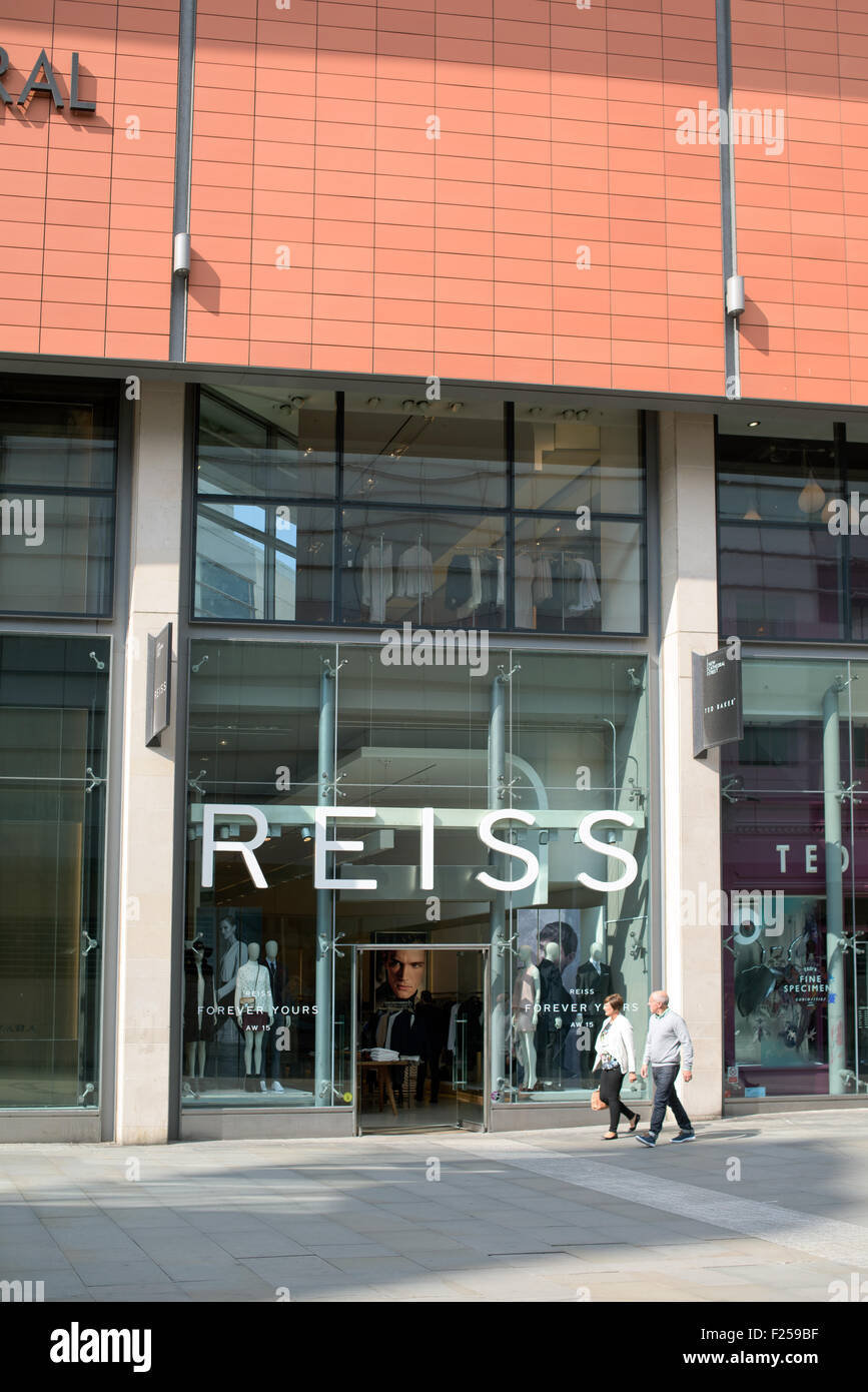 New Cathedral Street Manchester,UK. Reiss Stock Photo - Alamy