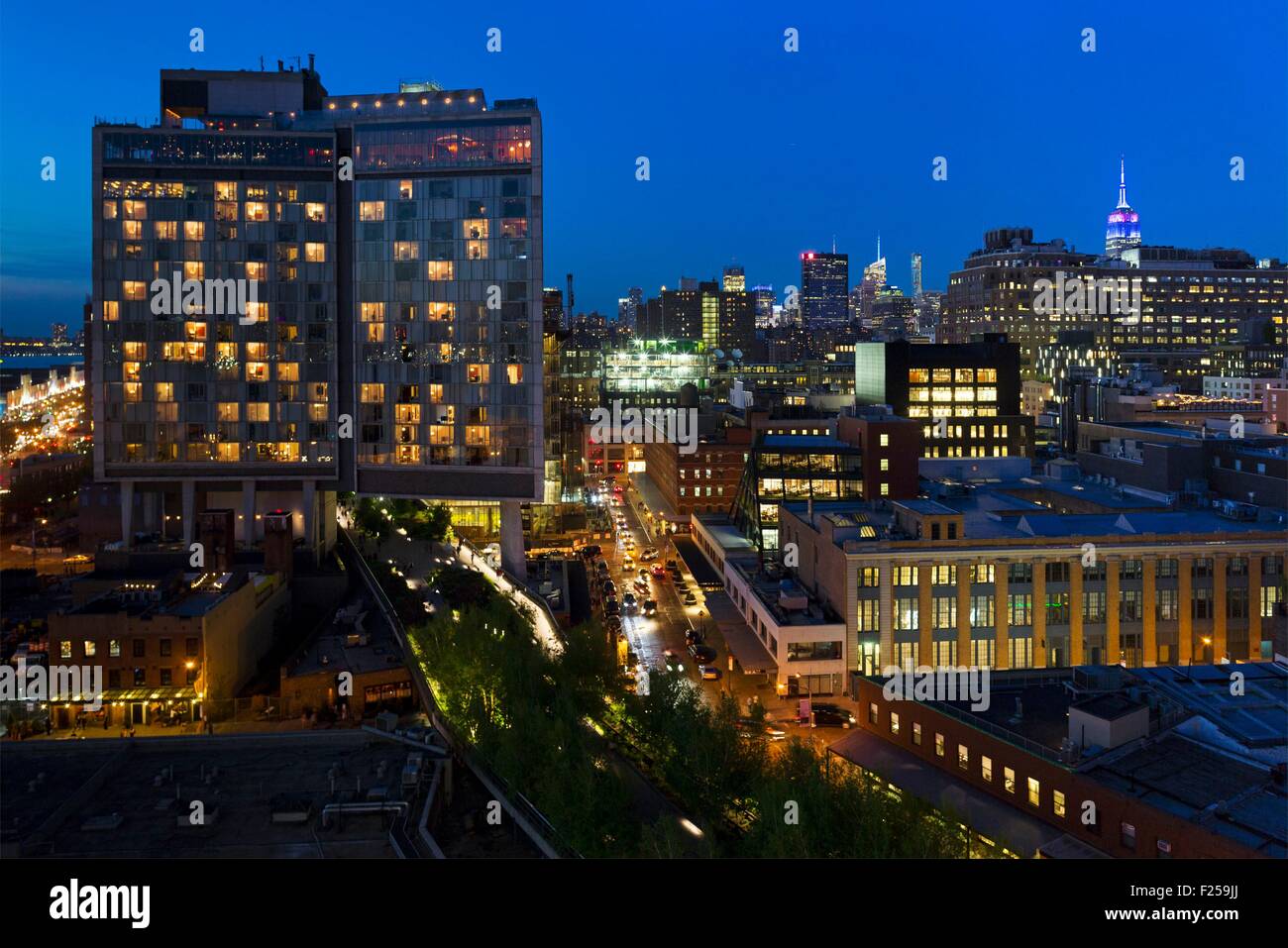 United States, New York, Manhattan, Meatpacking District from the ...