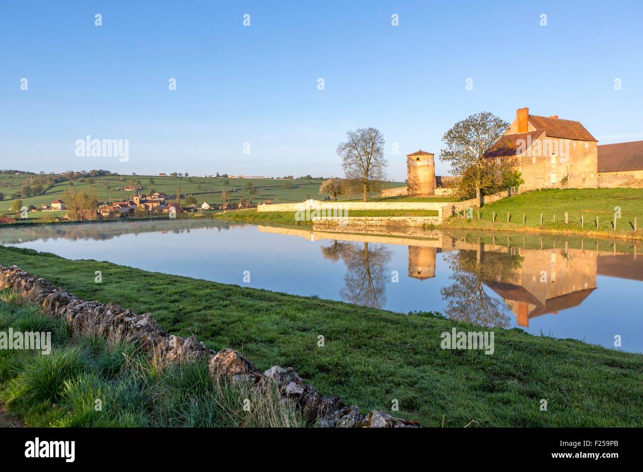 France, Saone et Loire, village of Sarry, Brionnais Stock Photo - Alamy