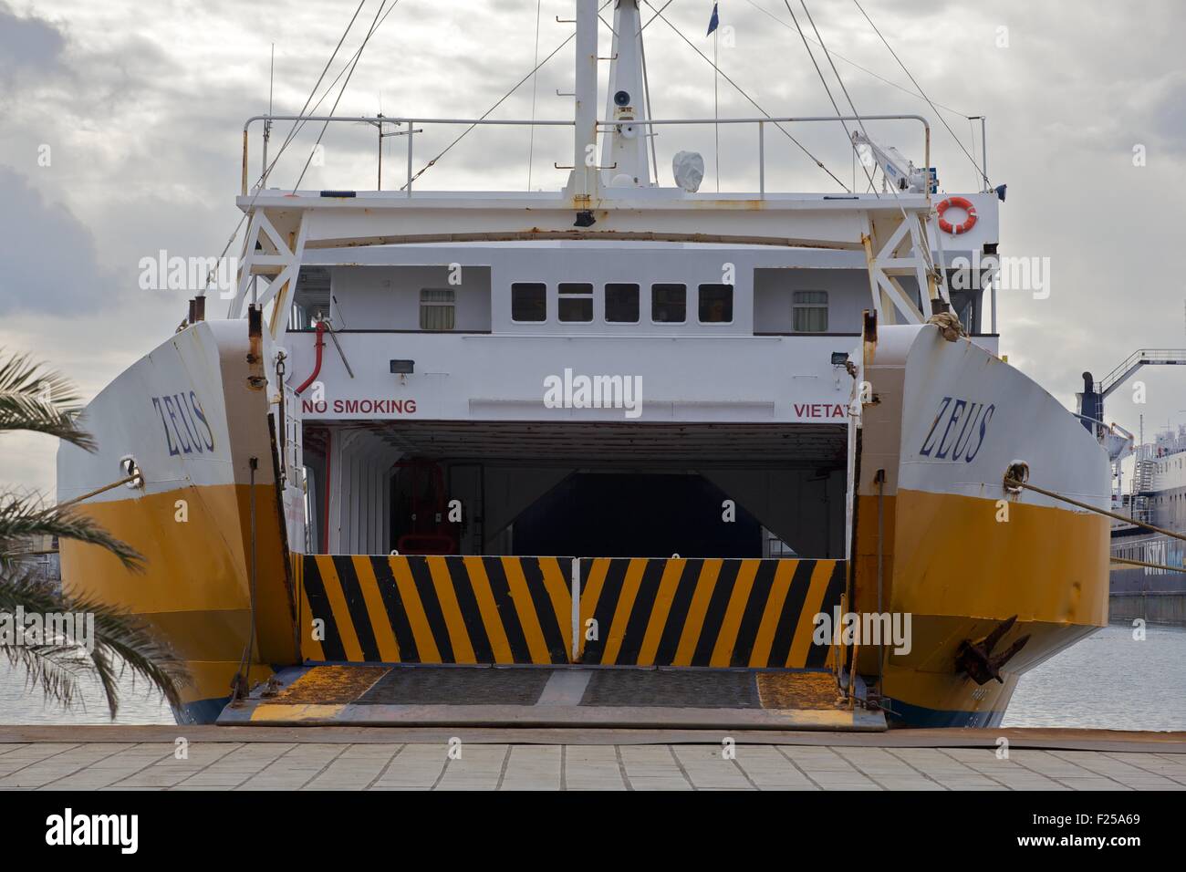 View of the Entrance to the ferry boat Stock Photo - Alamy