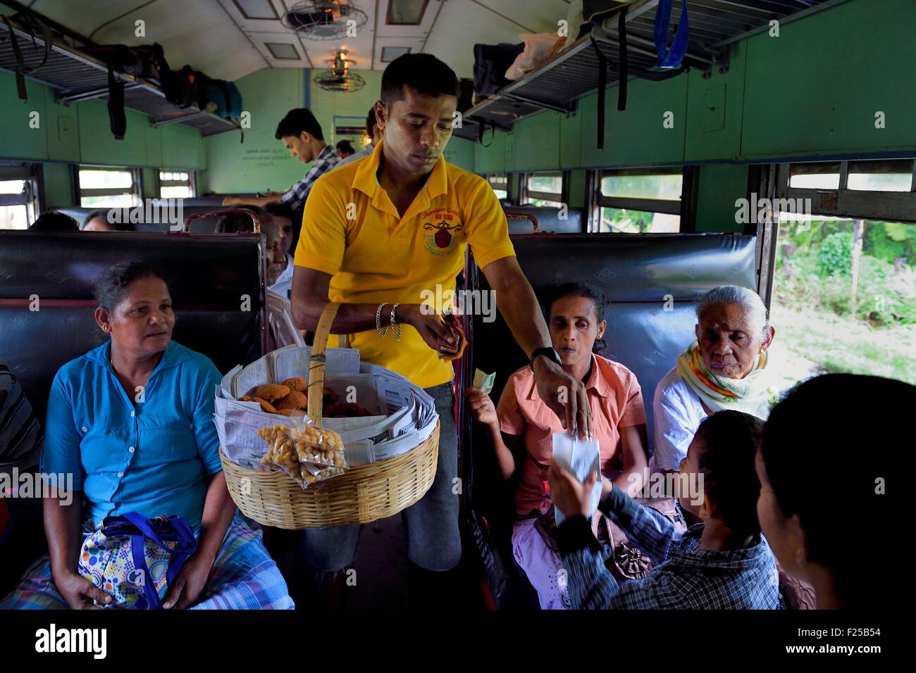 Sri Lanka, Southern Province, train from Colombo to Galle, donuts ...