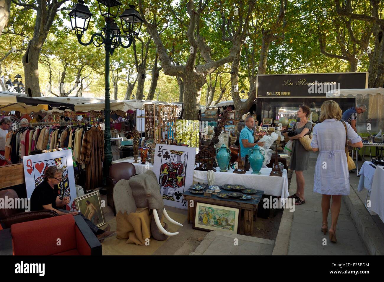 France, Var, Saint-Tropez, Place des Lices, every Tuesday and Saturday ...