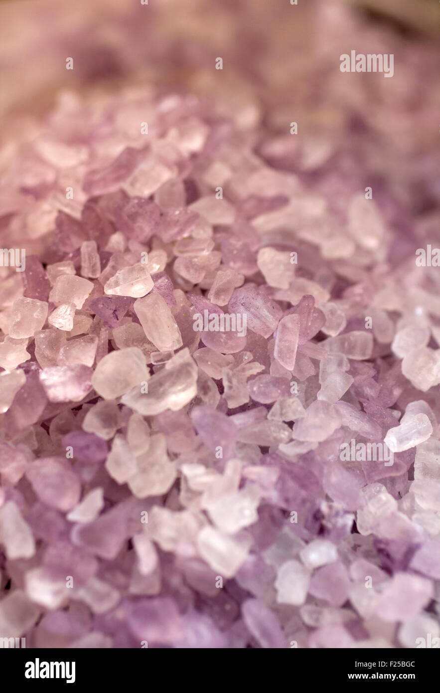 Photo of natural Lavender salts Stock Photo - Alamy