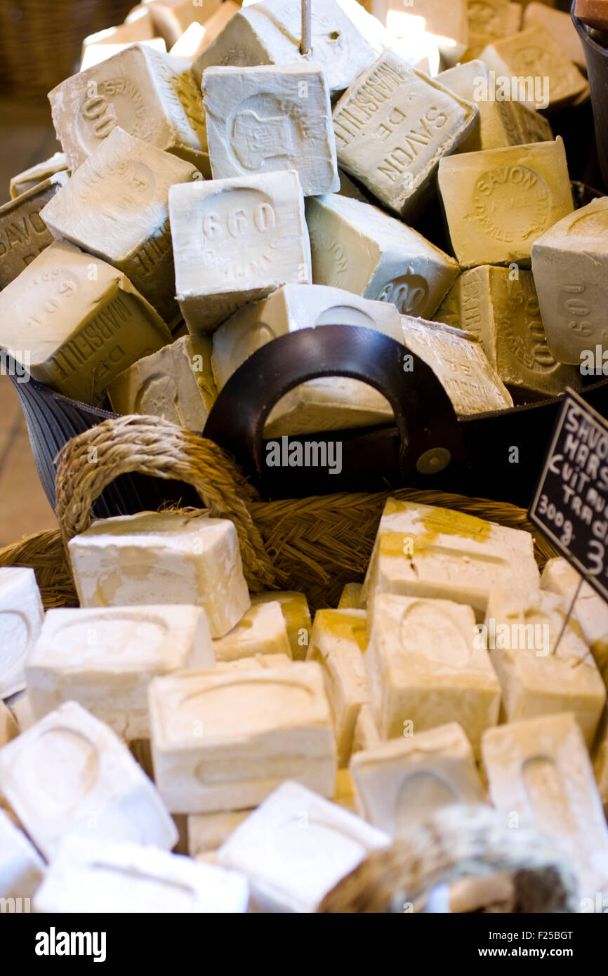 A lot of natural homemade soaps Stock Photo - Alamy