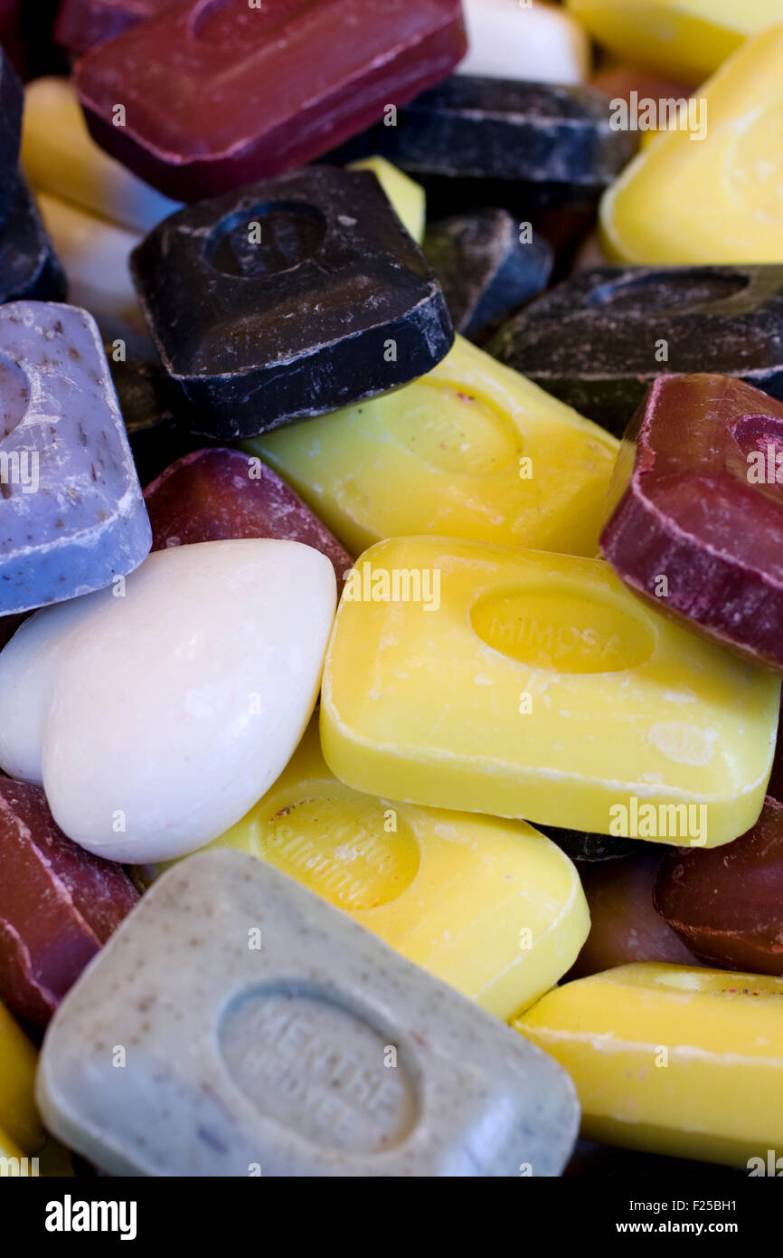 A lot of colorful soaps Stock Photo - Alamy