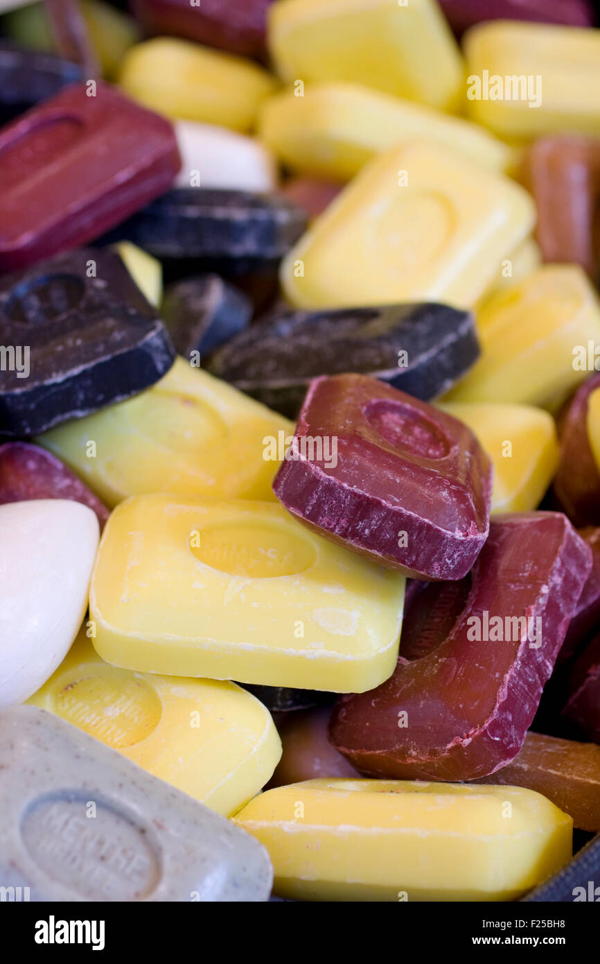 A lot of colorful soaps Stock Photo - Alamy
