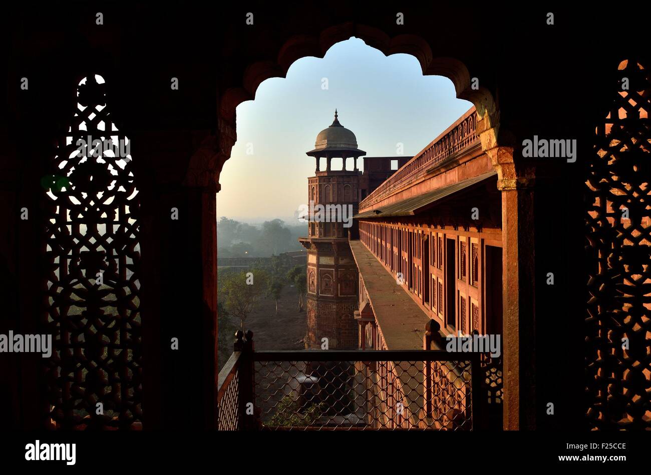 India, Uttar Pradesh State, The Agra Fort, Mughul architecture, built ...