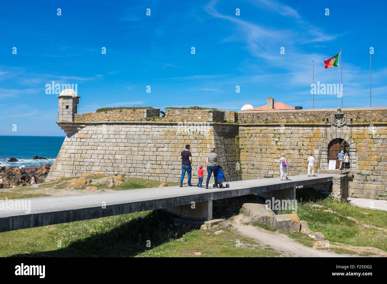 Portugal, North region, Porto, Castelo do Queijo or Saint Francis ...
