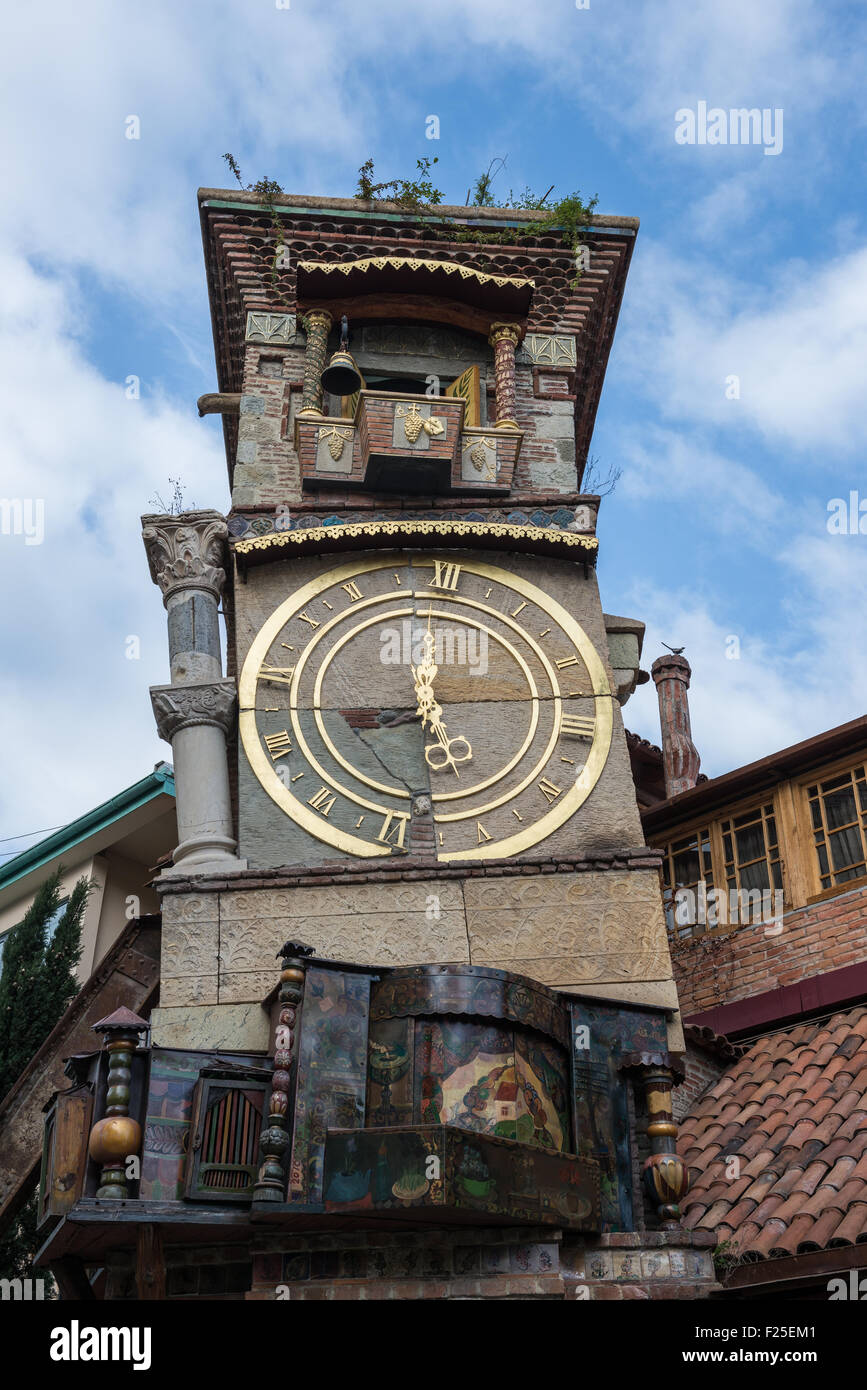 Famous landmark - Rezo Gabriadze Marionette Theater clock tower, Oldest ...