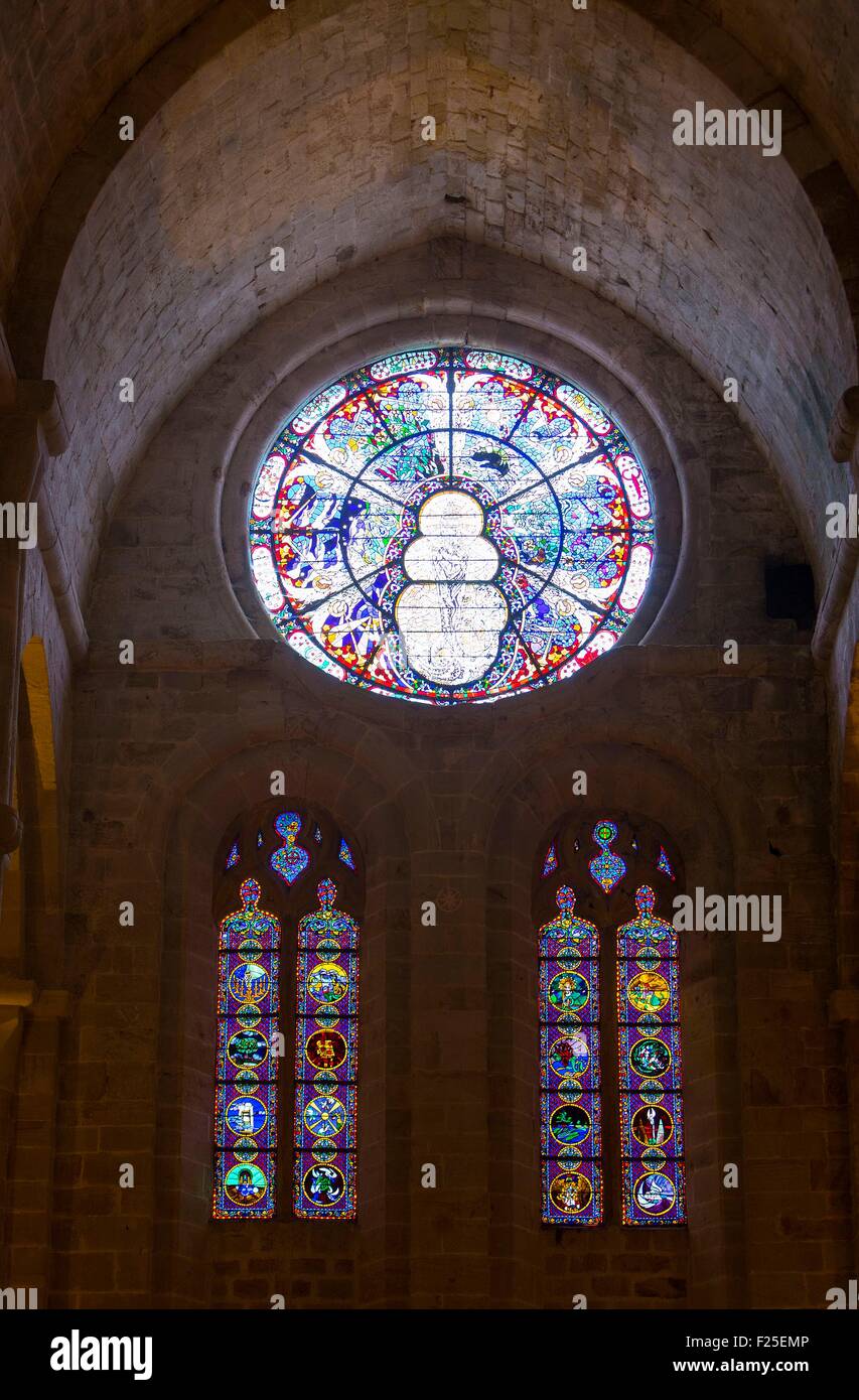 France, Aude, Narbonne, sainte Marie de Fontfroide cistercian abbey ...