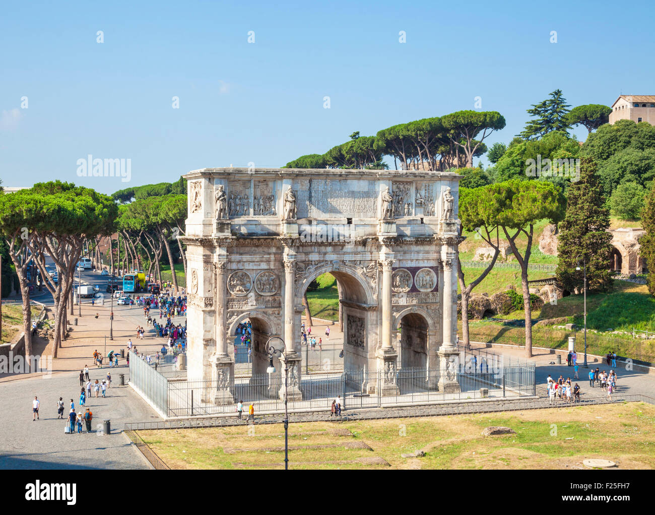 The Arch of Constantine built in AD315 is a triumphal arch spanning the ...