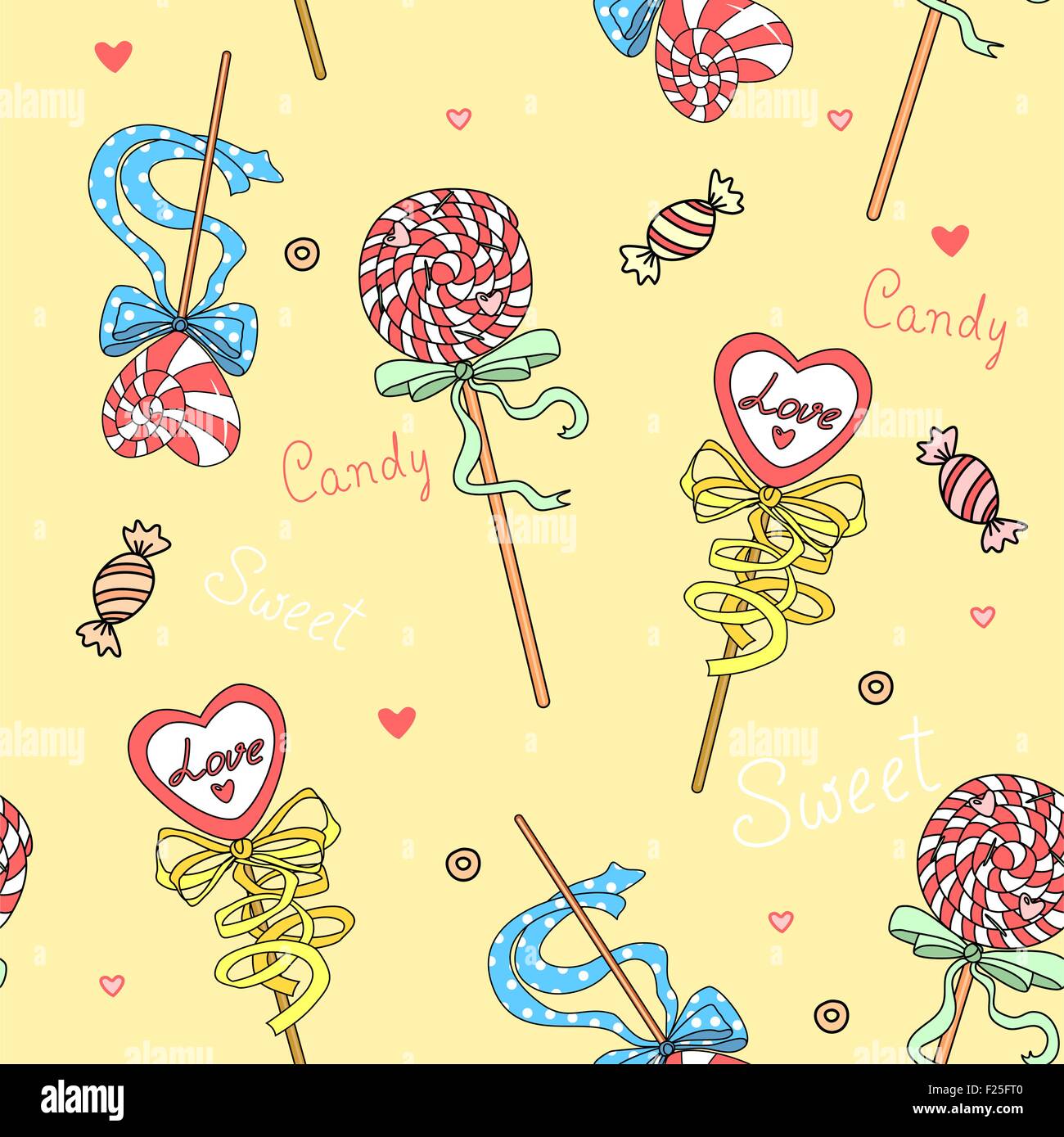 Candy seamless background Stock Vector Image & Art - Alamy
