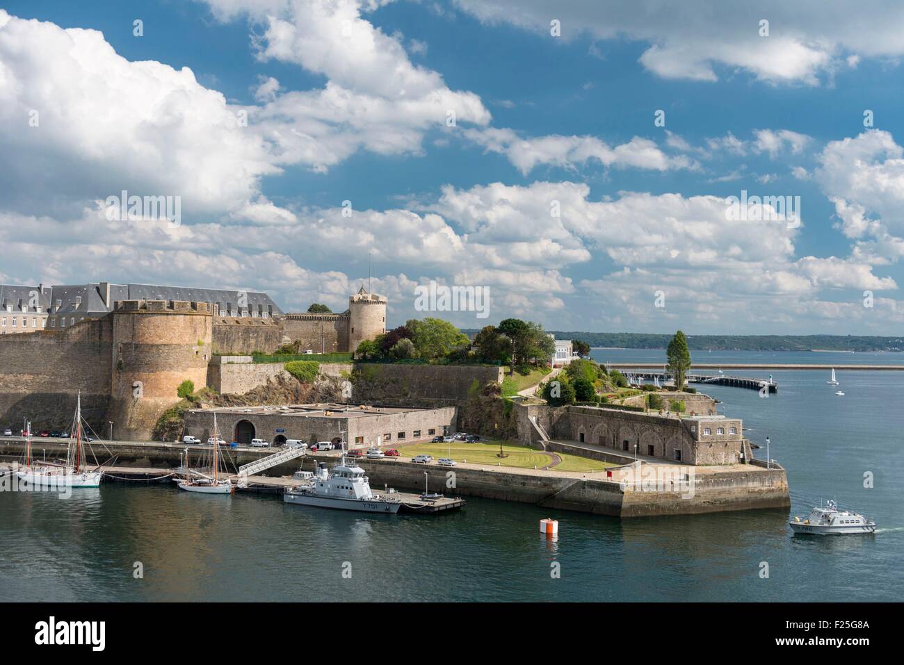 France, Finistere, Brest, the castle Stock Photo - Alamy