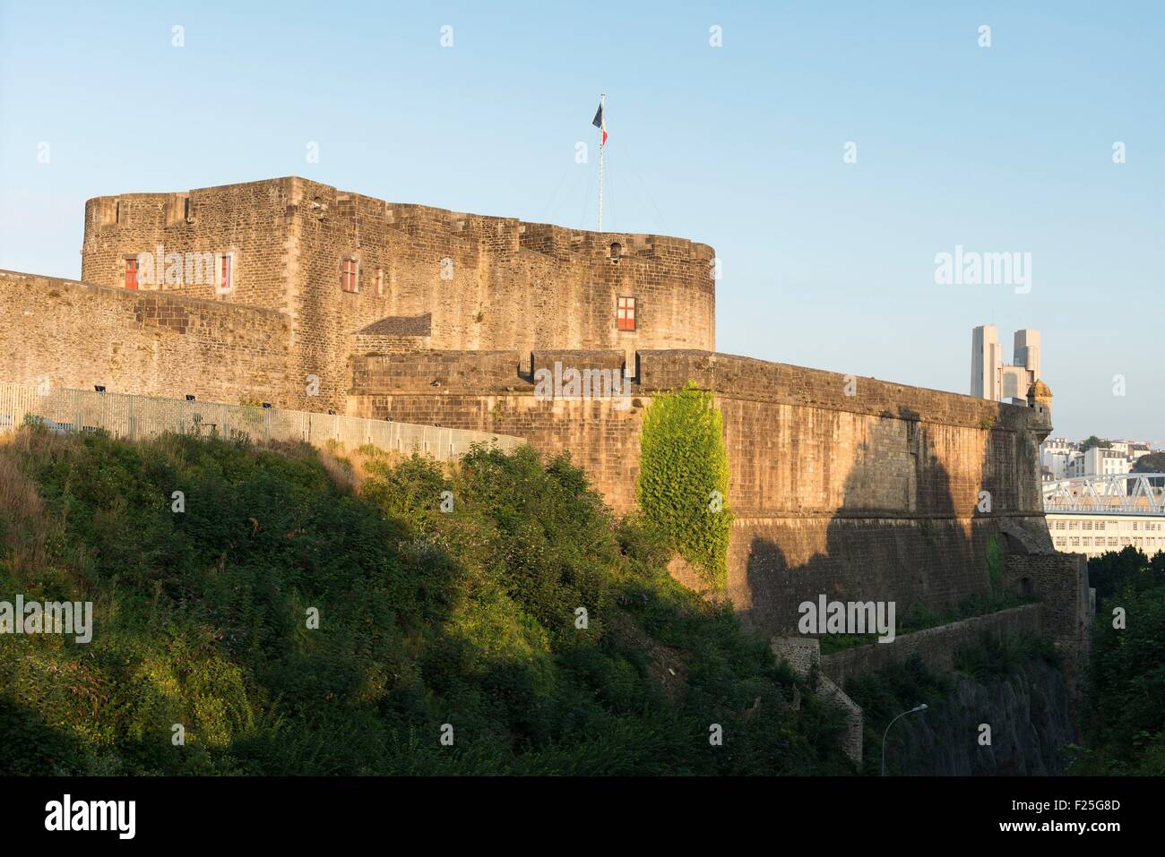 France, Finistere, Brest, the castle at sunrise Stock Photo - Alamy