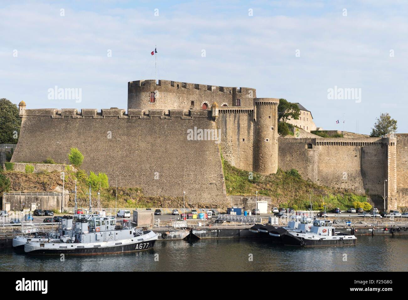 France, Finistere, Brest, the castle Stock Photo - Alamy
