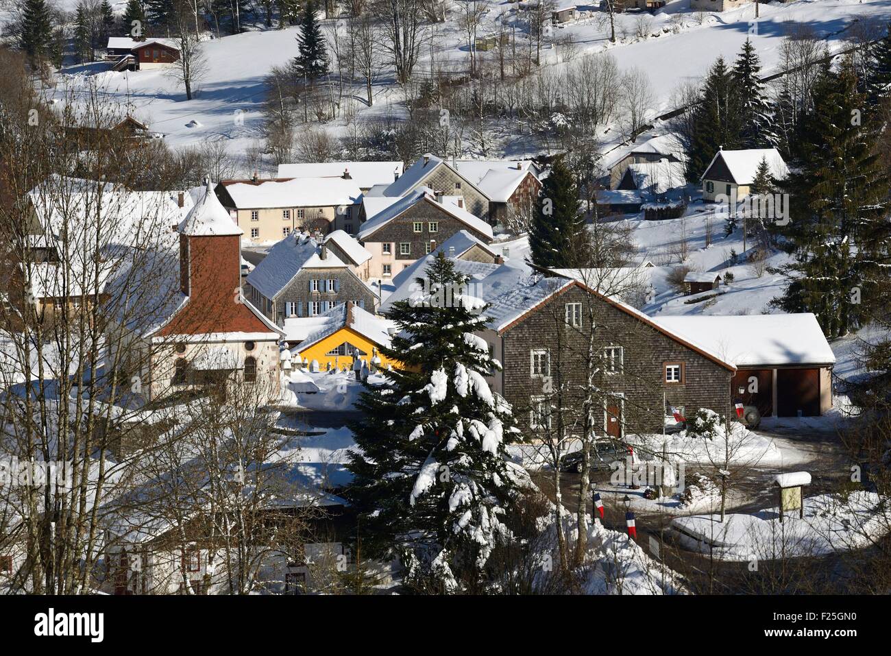 France, Vosges, Le Valtin, the village Stock Photo - Alamy
